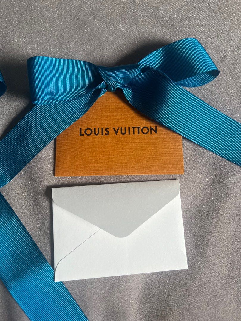 Original Louis Vuitton Cards with Ribbon, Luxury, Accessories on Carousell