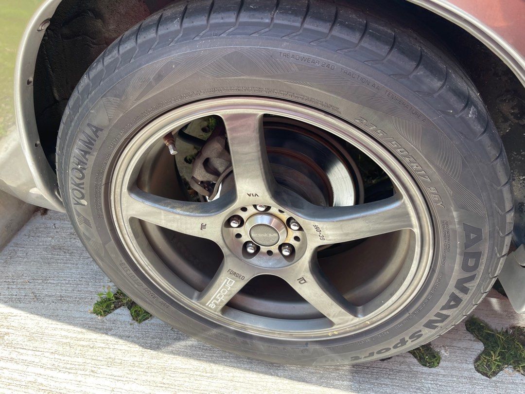 Original Pro drive 17 inch GC05F Forged rims with Tyres, Car ...