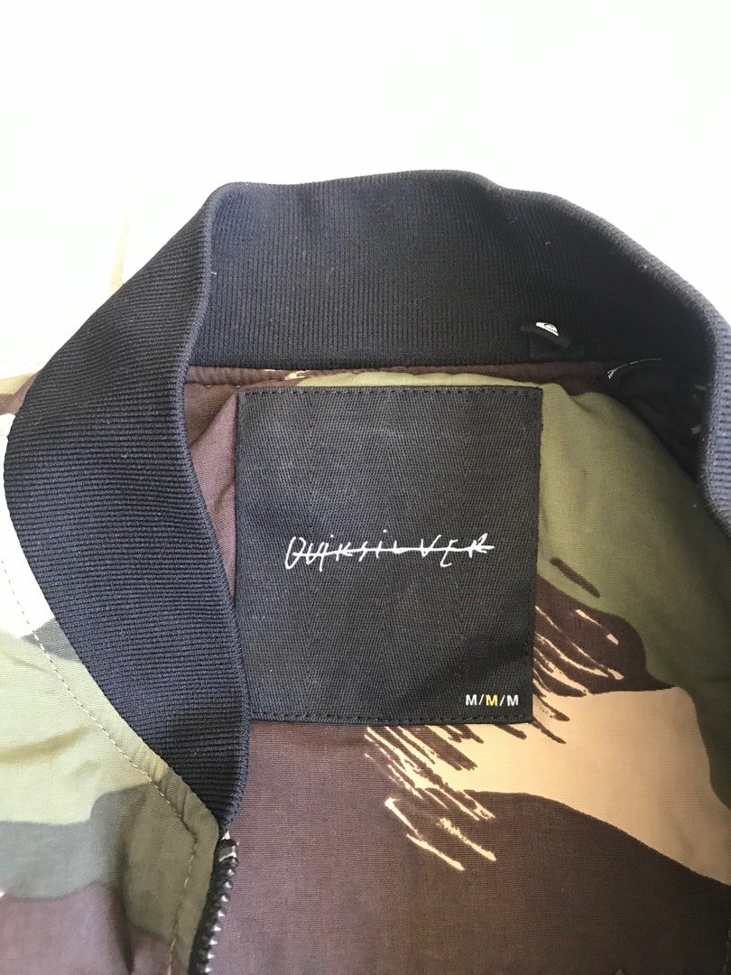 Original Quiksilver Jacket (Like New) Trestles Army Long Fit Bomber for ...
