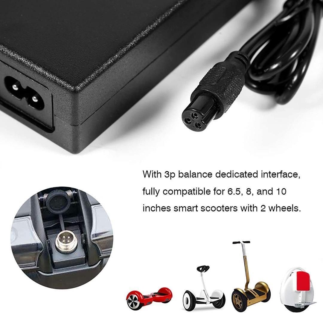 P273 Universal 42V 2A Charger for Hoverboard Electric Scooter Power ...
