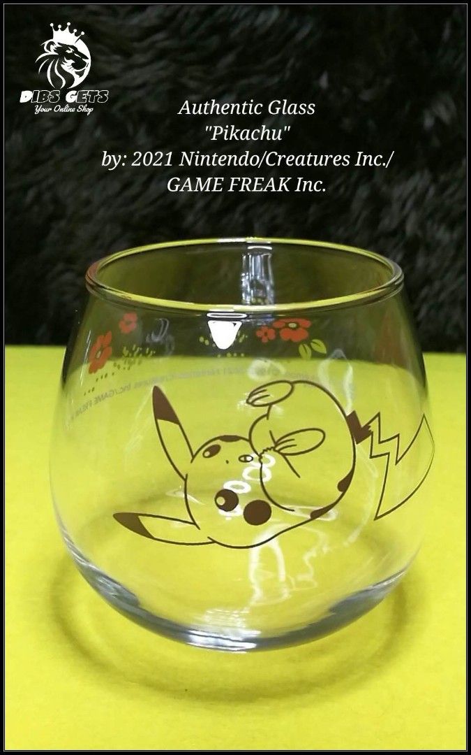 Pikachu, Authentic Glass on Carousell