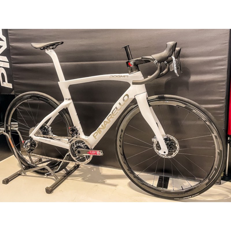 Pinarello dogma f size 46.5 crystal white Sram Red Princeton grit 4550 ...