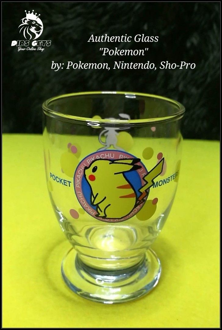 Pokemon, Authentic Glass on Carousell