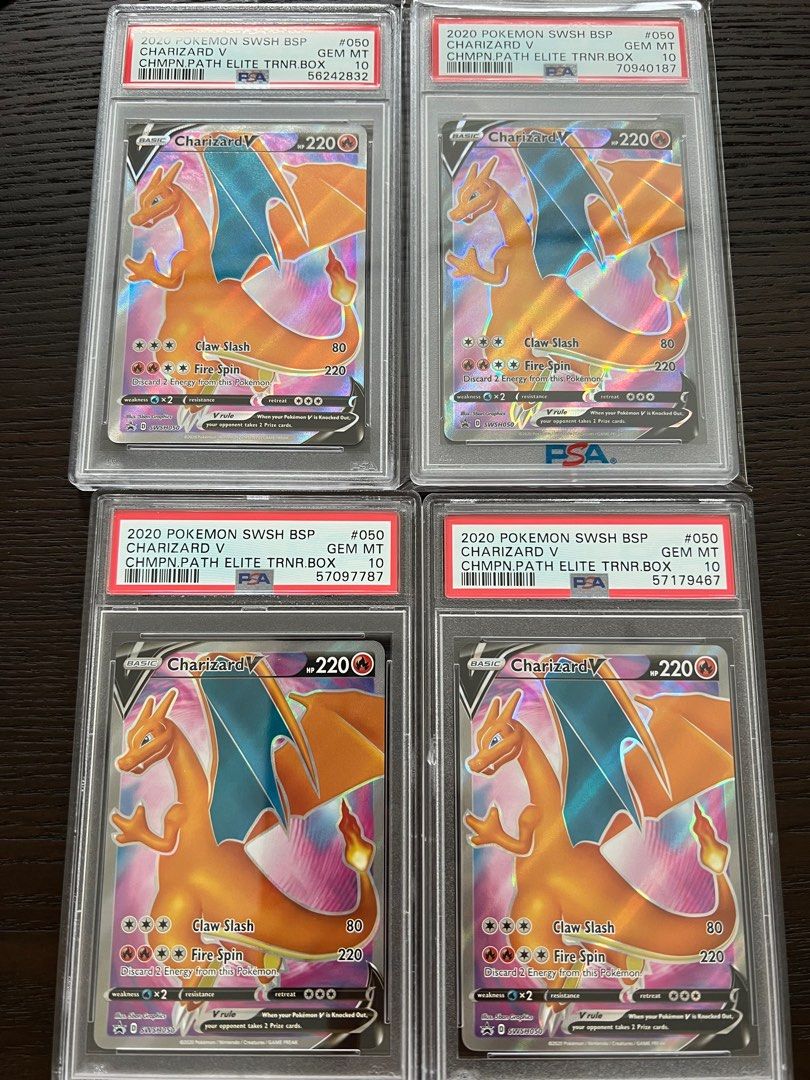 Pokemon Charizard V PSA 10 slabs Champions path, Hobbies & Toys, Toys ...