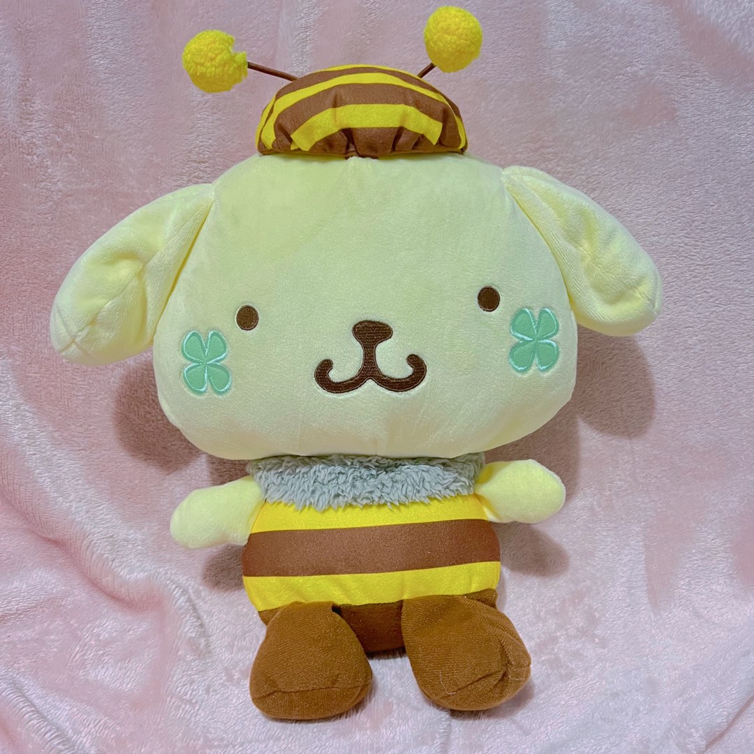 Pompompurin Honey Bee Plushie, Hobbies & Toys, Toys & Games on Carousell