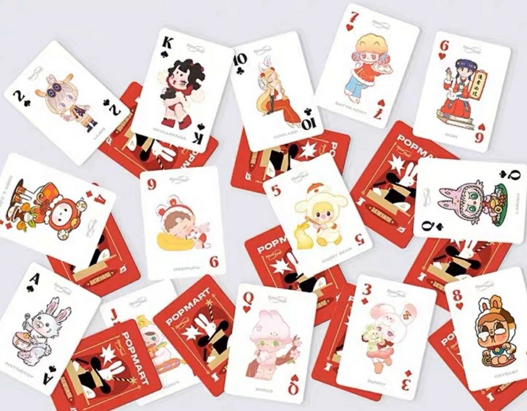 [POPMART EXCLUSIVE!] POPMART POKER CARDS, Hobbies & Toys, Memorabilia ...