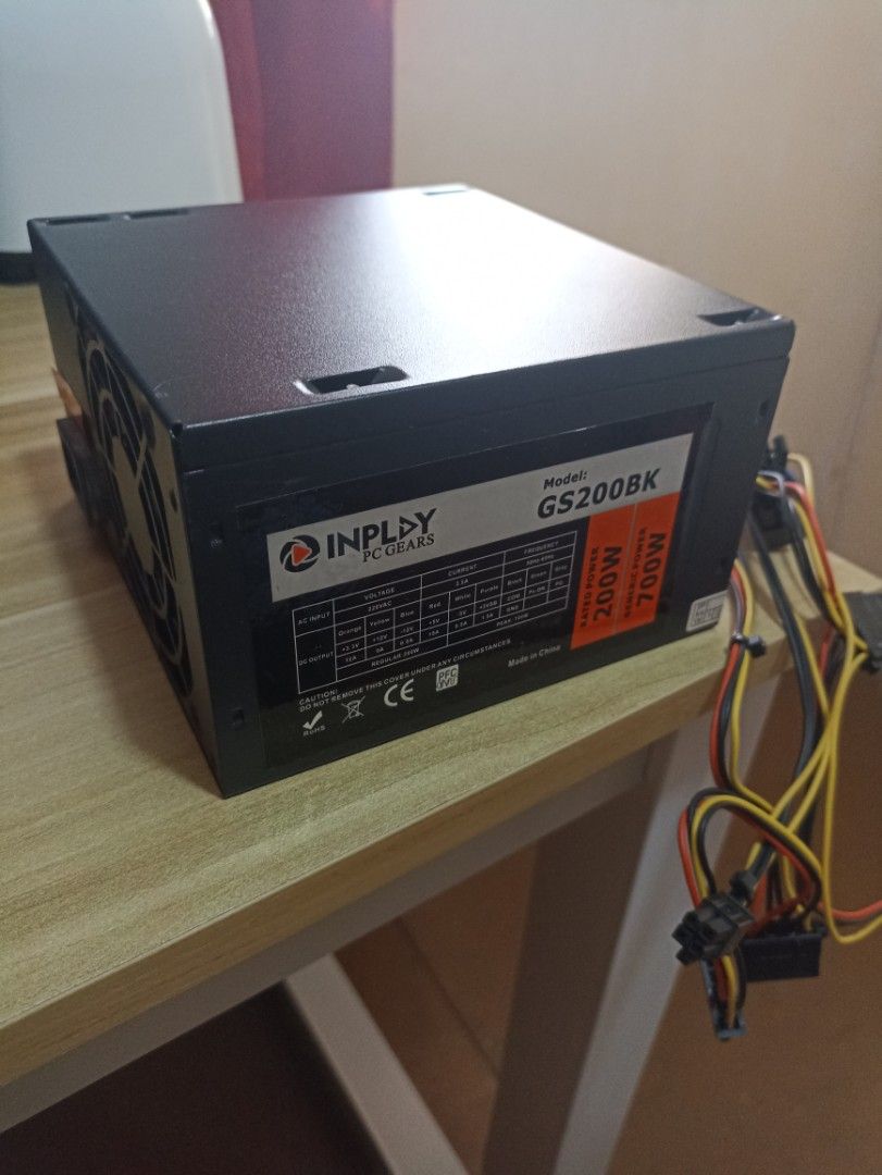 Power Suppy Unit Inplay GS200BK 700W on Carousell