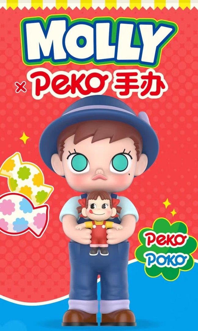 Preorder (Confirmes Design) - Pop Mart popmart Molly x Peko Limited Edition Collector Figurine ...