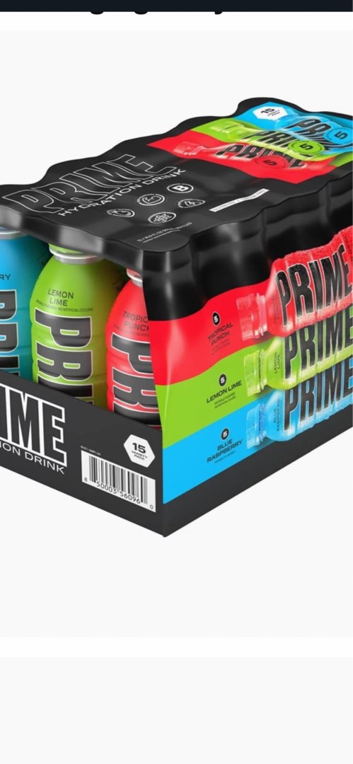 Prime hydration variety pack containing 15 bottles , Food & Drinks ...