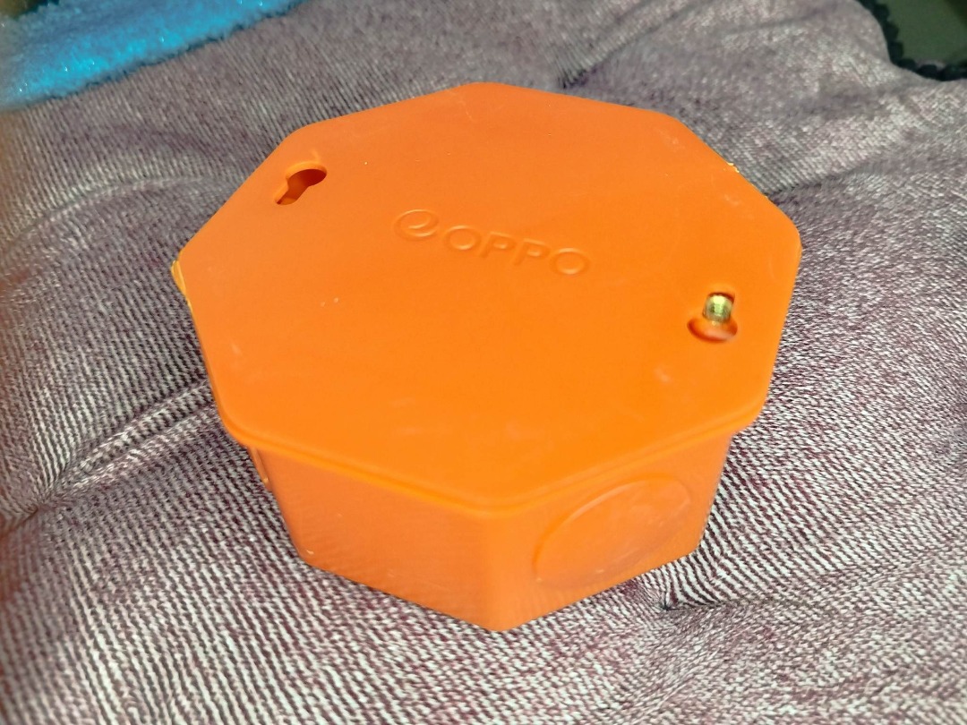 PVC Junction Box with Cover Orange, Computers & Tech, Parts ...