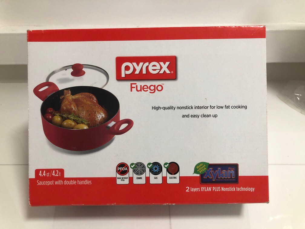 Pyrex pot, Furniture & Home Living, Kitchenware & Tableware, Cookware ...