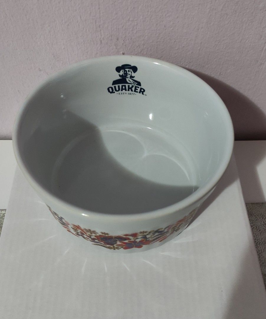 Quaker Oats Limited Edition Batik Motif Ceramic Bowl, Furniture & Home ...
