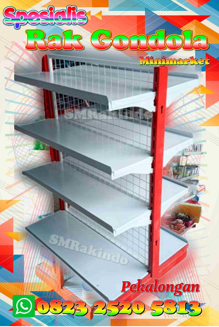 Rak Gondola Supermarket, Rak Toko Modern Comal, Backwall Rokok ...