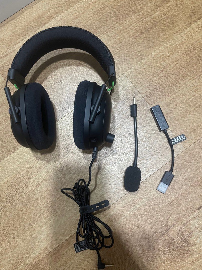 RAZER BLACKSHARK V2 + usb sound card, Audio, Headphones & Headsets on ...