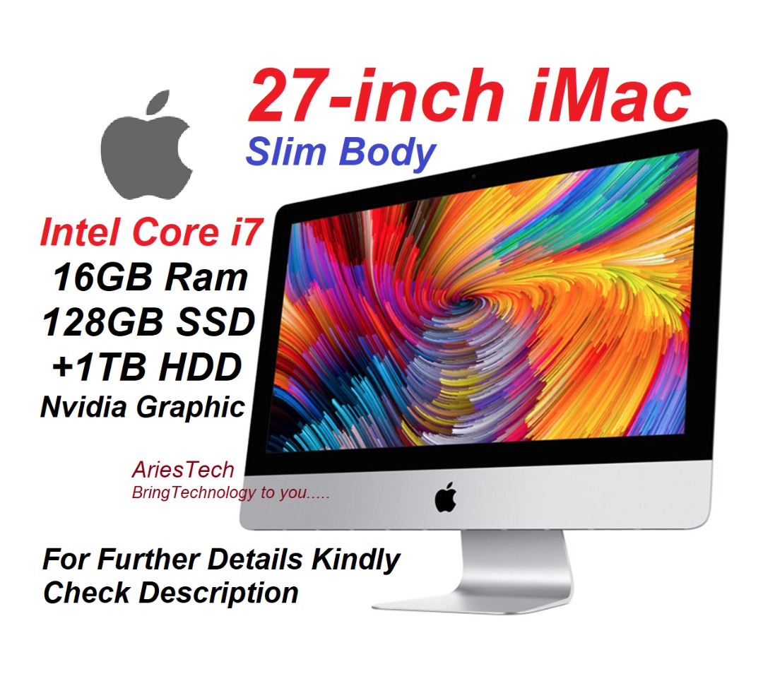 Refurbish Apple iMac 27-inch all in one AIO Slim Body all Original ...