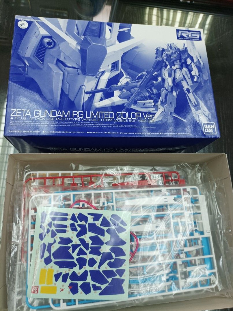 RG Z GUNDAM P BANDAI 1/144 ZETA LIMITED COLOR 限定版, 興趣及遊戲, 玩具 & 遊戲類 ...