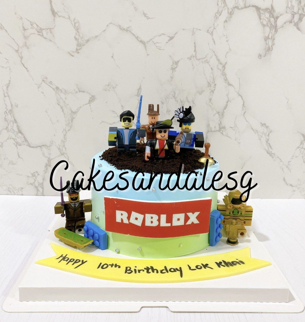 Roblox Cake [ Design #2 ], Food & Drinks, Homemade Bakes on Carousell