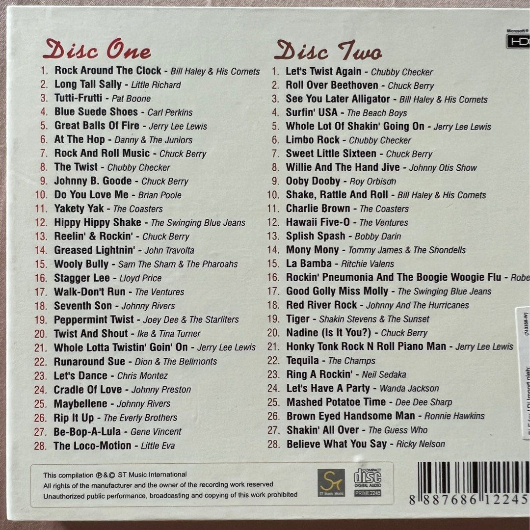 Rock & Roll 2 CD box set, Hobbies & Toys, Music & Media, CDs & DVDs on Carousell