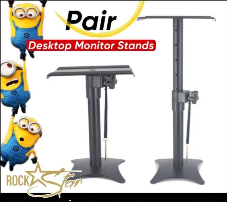 RockStar Desktop Monitor Stands, Pair, Hobbies & Toys, Music & Media ...