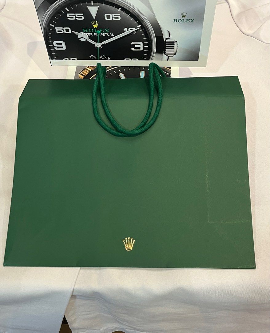 Rolex Paper Bag, Luxury, Bags & Wallets on Carousell
