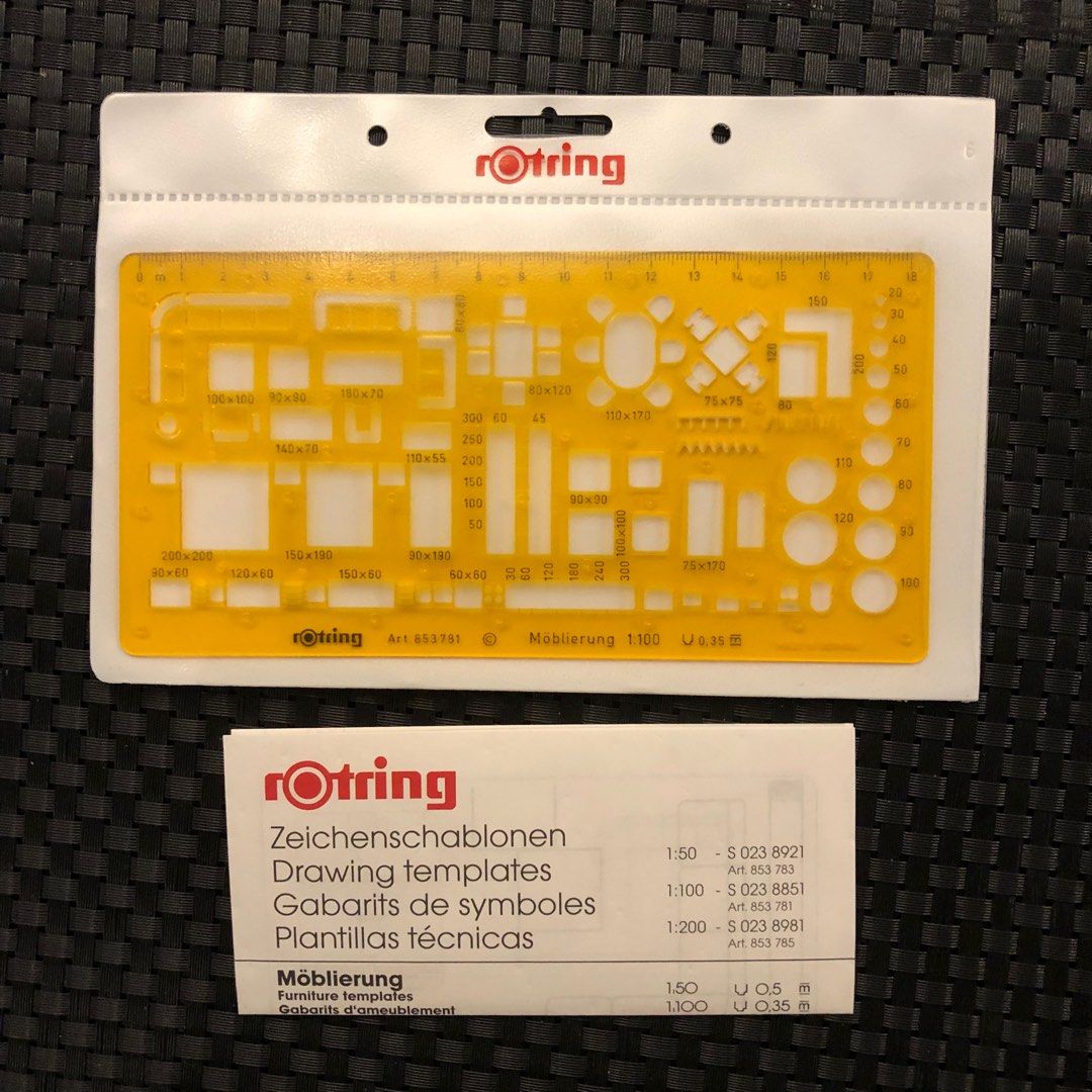 Rotring Drawing templates, Hobbies & Toys, Stationery & Craft, Craft ...