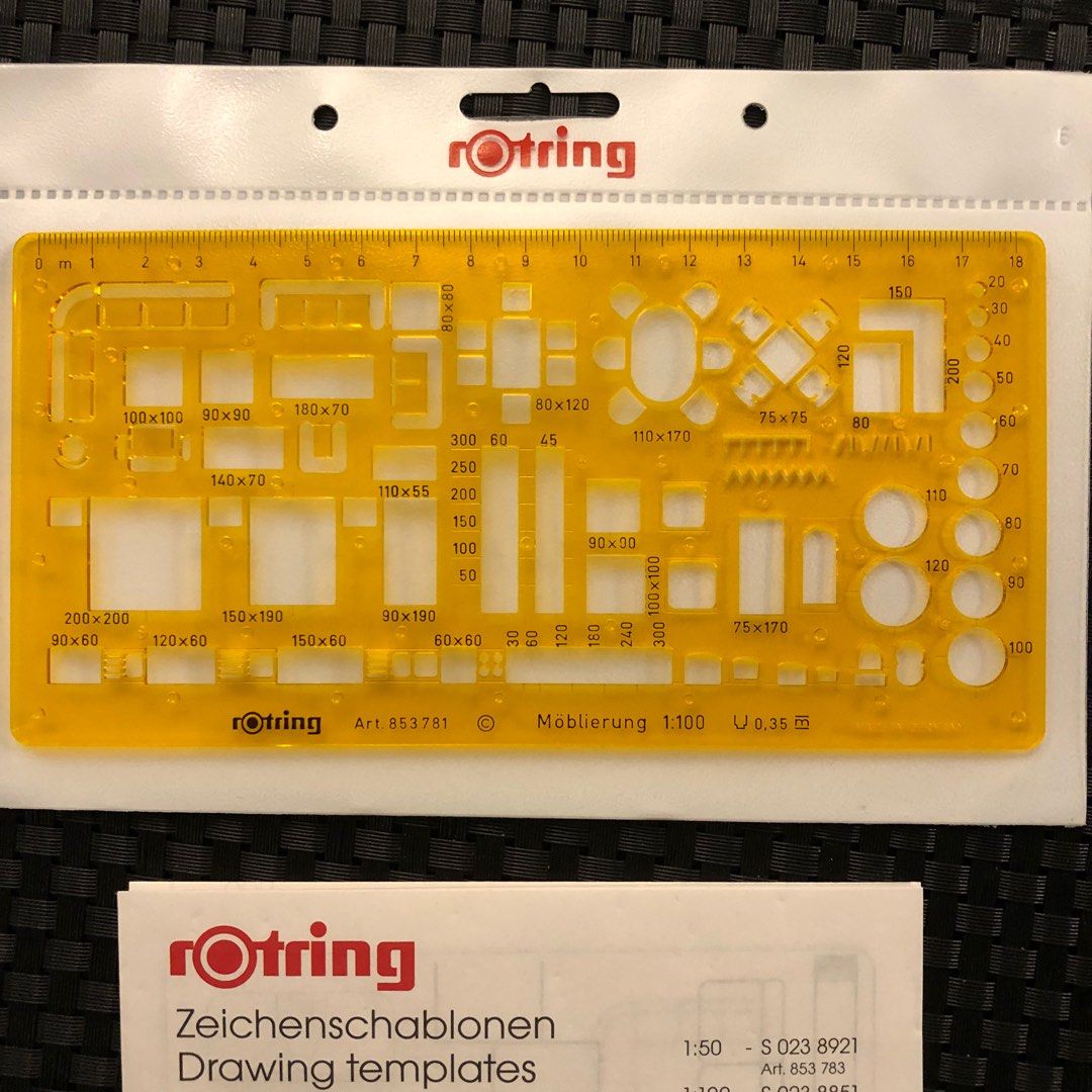 Rotring Drawing templates, Hobbies & Toys, Stationery & Craft, Craft ...