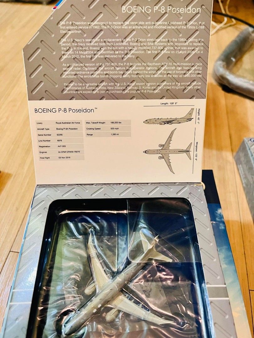 Royal Australian Air Force Boeing P-8 Poseidon diecast on Carousell