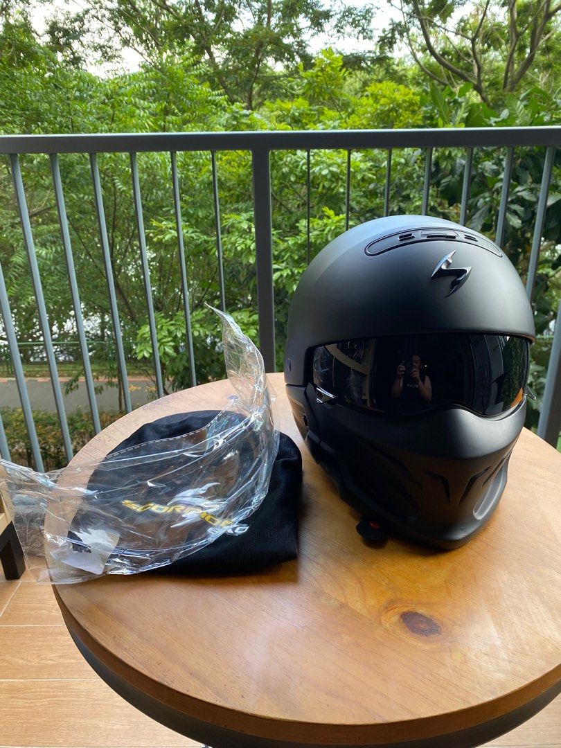 Scorpion Covert 3 in 1 helmet Matt Black (Stealth), Motorcycles ...