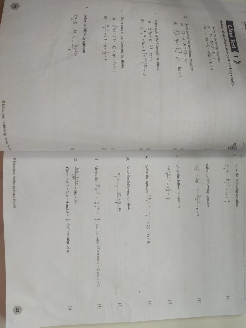 SEC 1 Mathematics Assessment Book, Hobbies & Toys, Books & Magazines ...