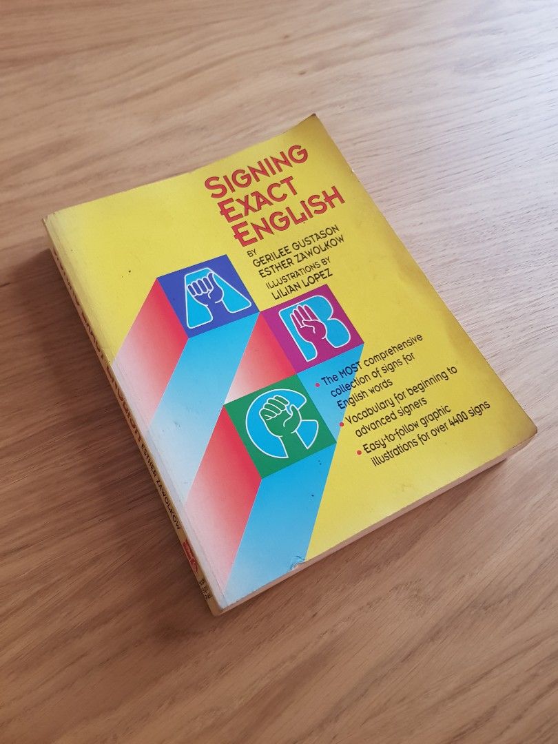 Signing Exact English, 2008 print, Hobbies & Toys, Books & Magazines ...