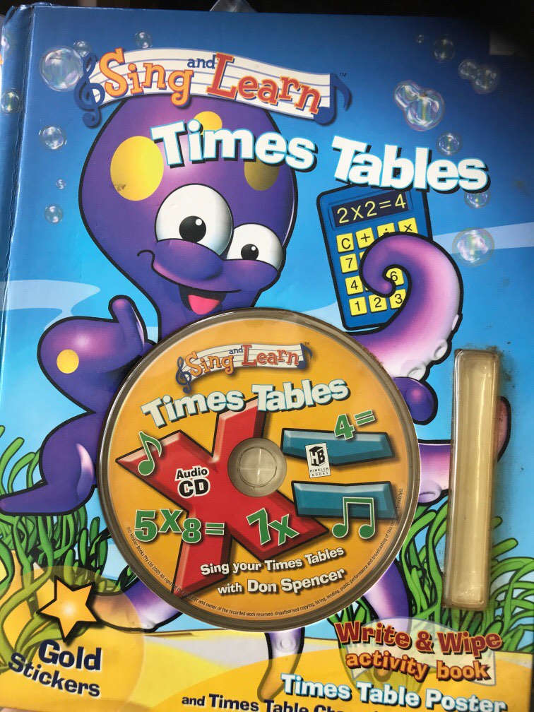 Sing and learn time tables, Hobbies & Toys, Books & Magazines, Children ...