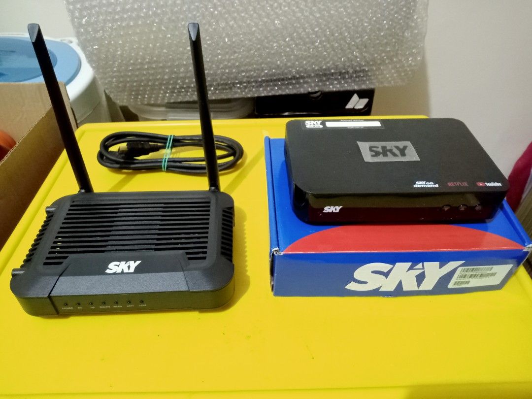 Sky Cable Modem & Digibox Set, Computers & Tech, Parts & Accessories ...