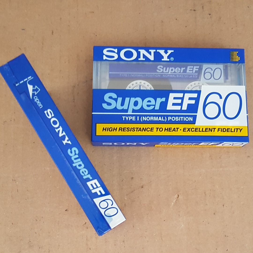 Rare SONY C-60EF Audio Cassette Tape, New in original SONY sealed ...