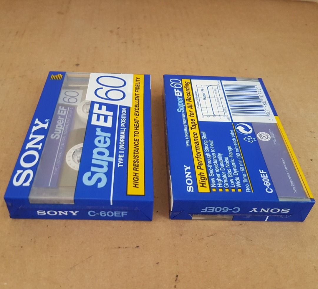 Rare SONY C-60EF Audio Cassette Tape, New in original SONY sealed ...