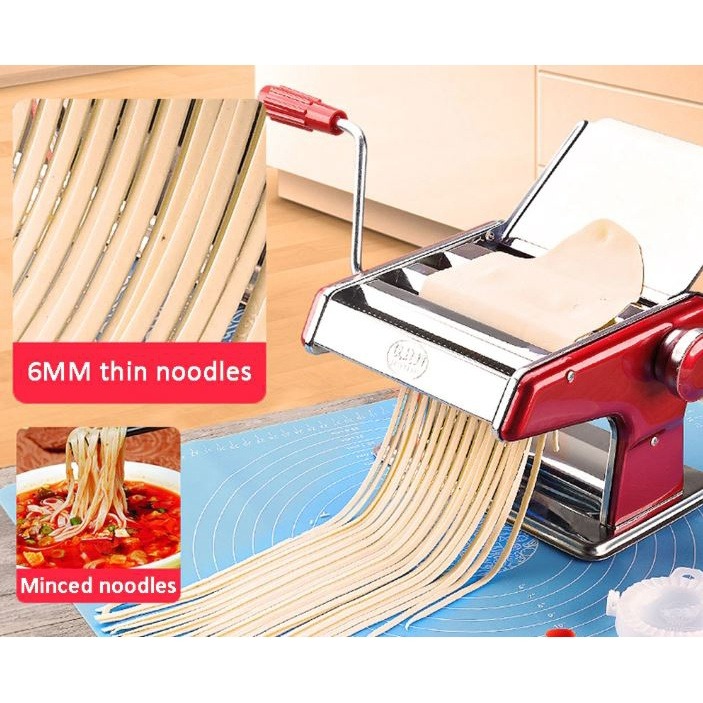 Stainless Steel Manual Noodle Maker Hand Operated Spaghetti Pasta ...