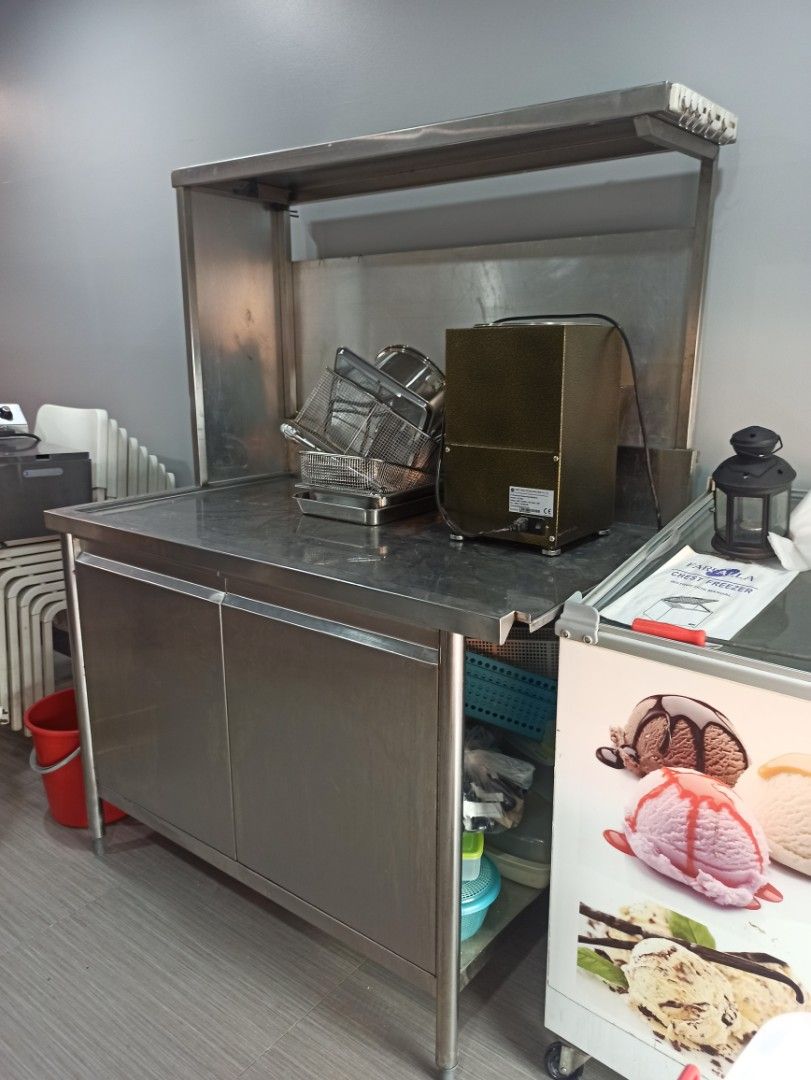 Stainless Steel Table Cabinet, Furniture & Home Living, Kitchenware ...