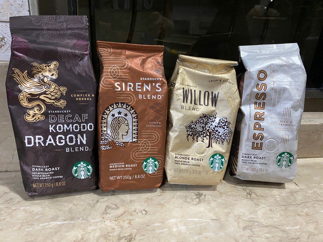Starbucks Coffee Beans 250g, Food & Drinks, Beverages on Carousell