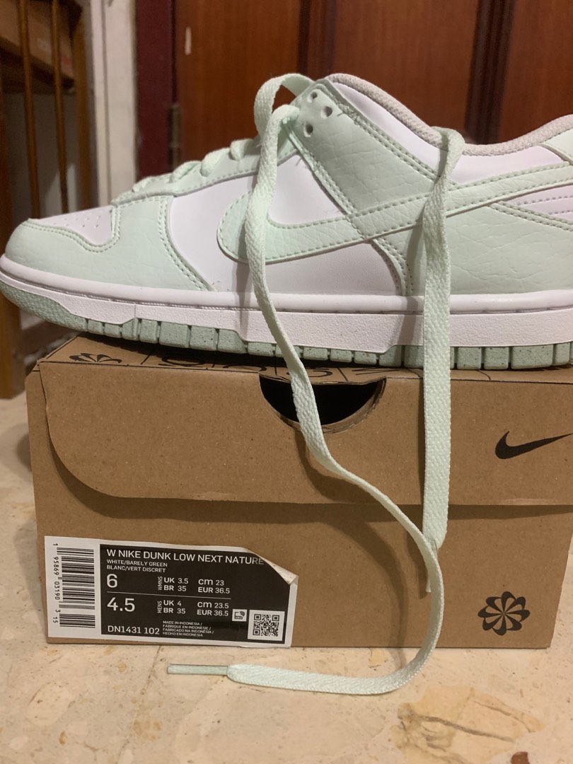 STEAL!!! Nike Dunk Low Next Nature Mint Dunks, Women's Fashion ...