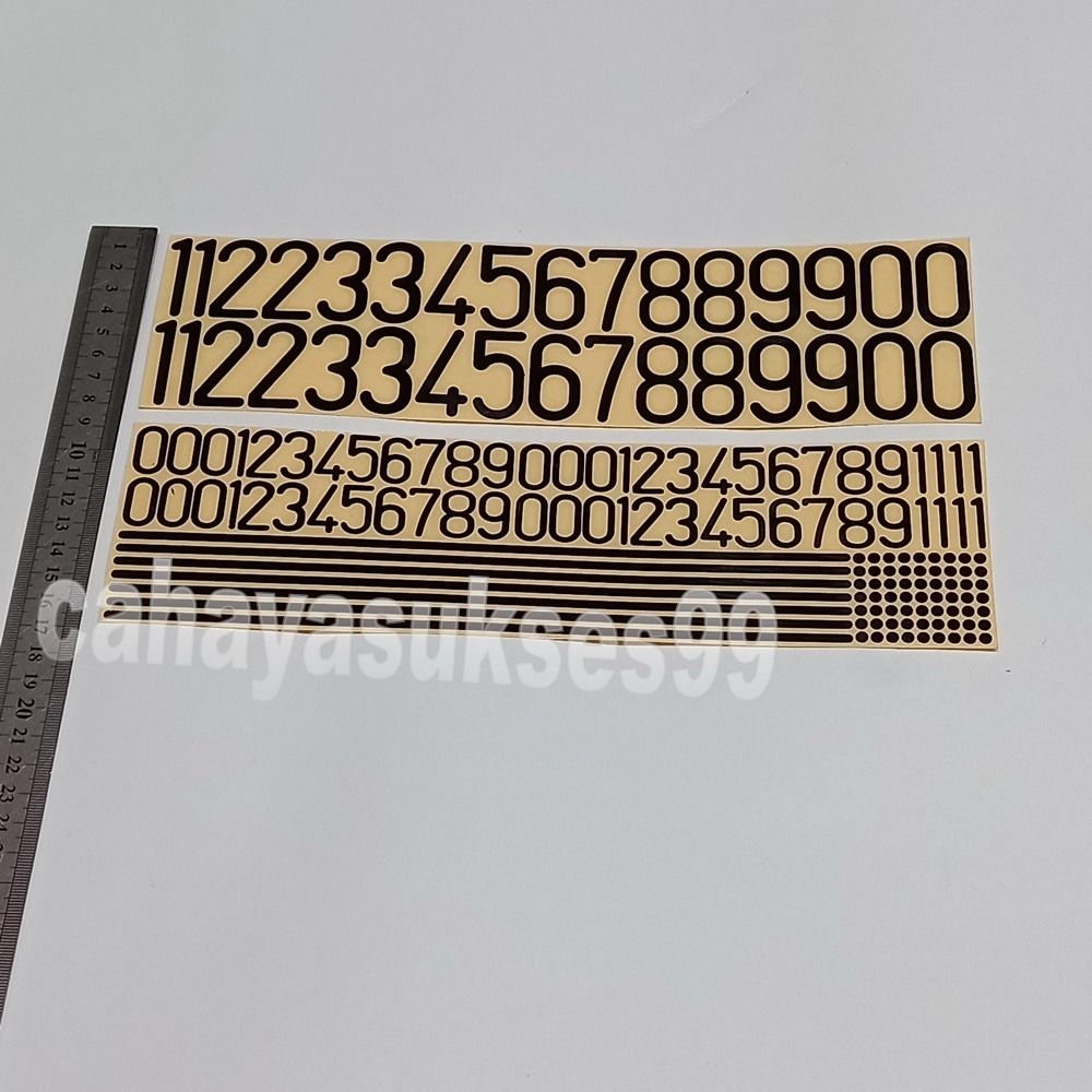 Sticker Motor Alphabet Abjad Huruf Angka Plat Nomor Cutting Stiker ...