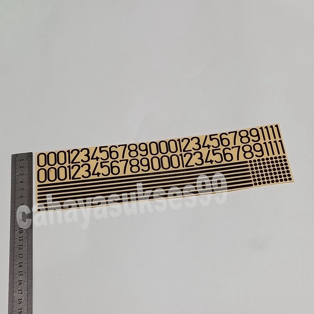 Sticker Motor Alphabet Abjad Huruf Angka Plat Nomor Cutting Stiker ...