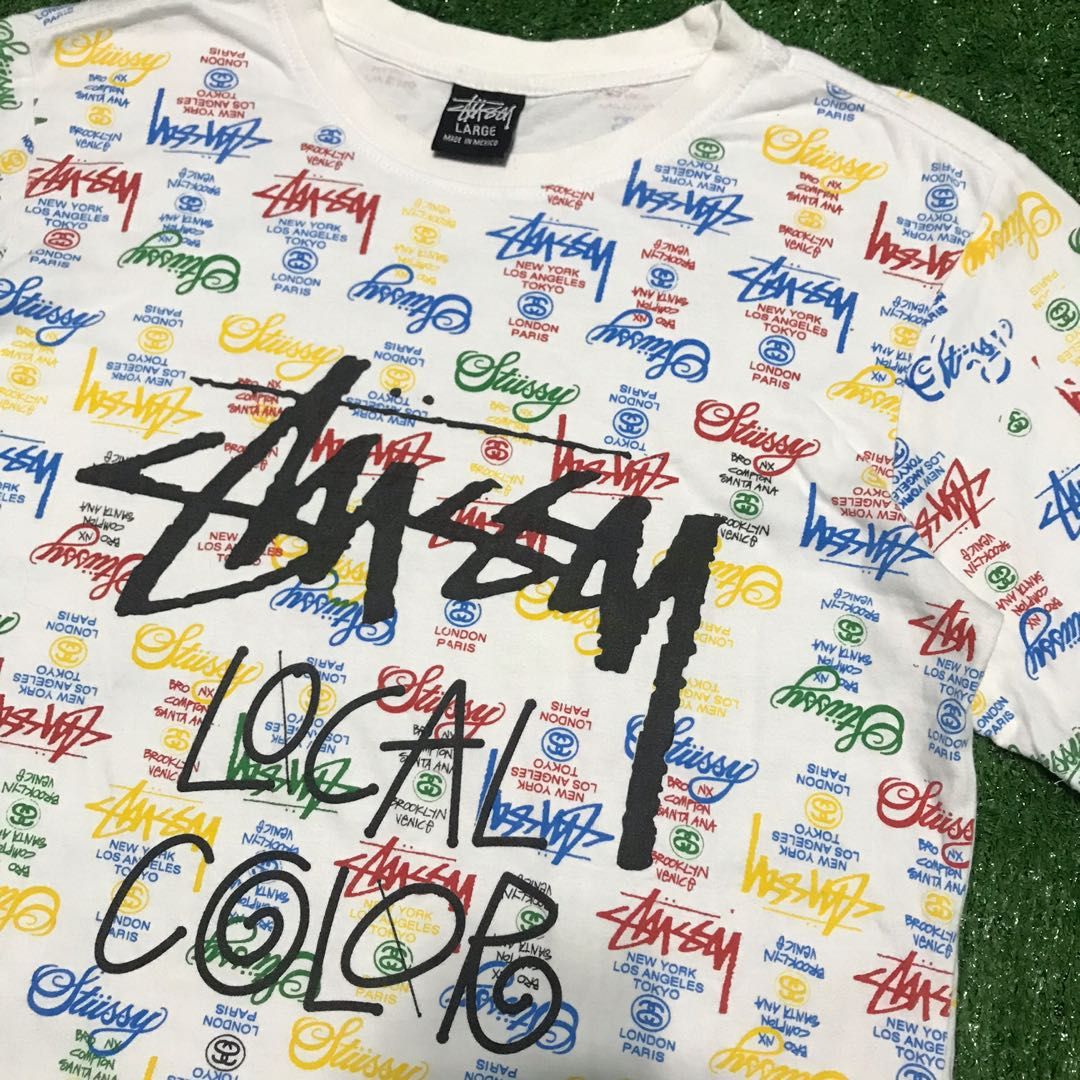 Stussy Local Color AOP design, Men's Fashion, Tops & Sets, Tshirts ...
