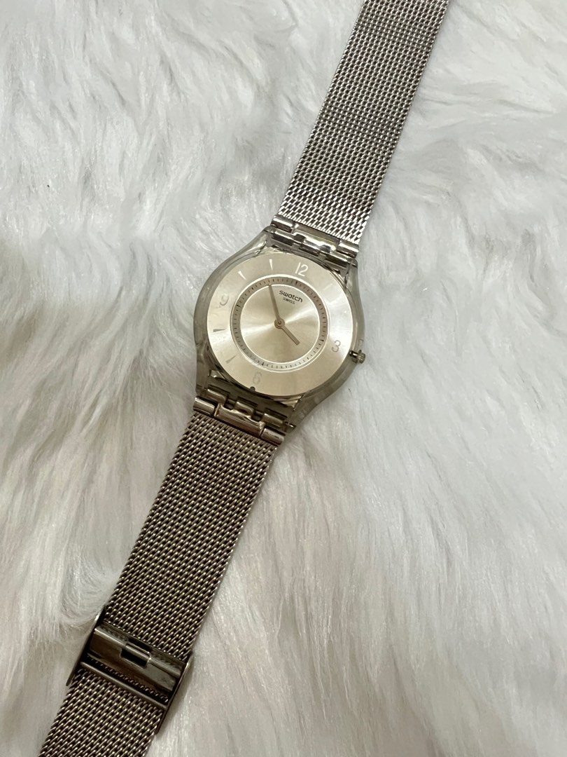 Swatch Skin - Metal Silver Mesh band, Women's Fashion, Watches ...