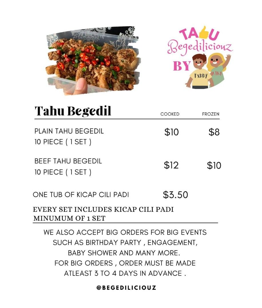 Tahu begedil, Food & Drinks, Local Eats on Carousell Tahu begedil, Food & Drinks, Local Eats on Carousell