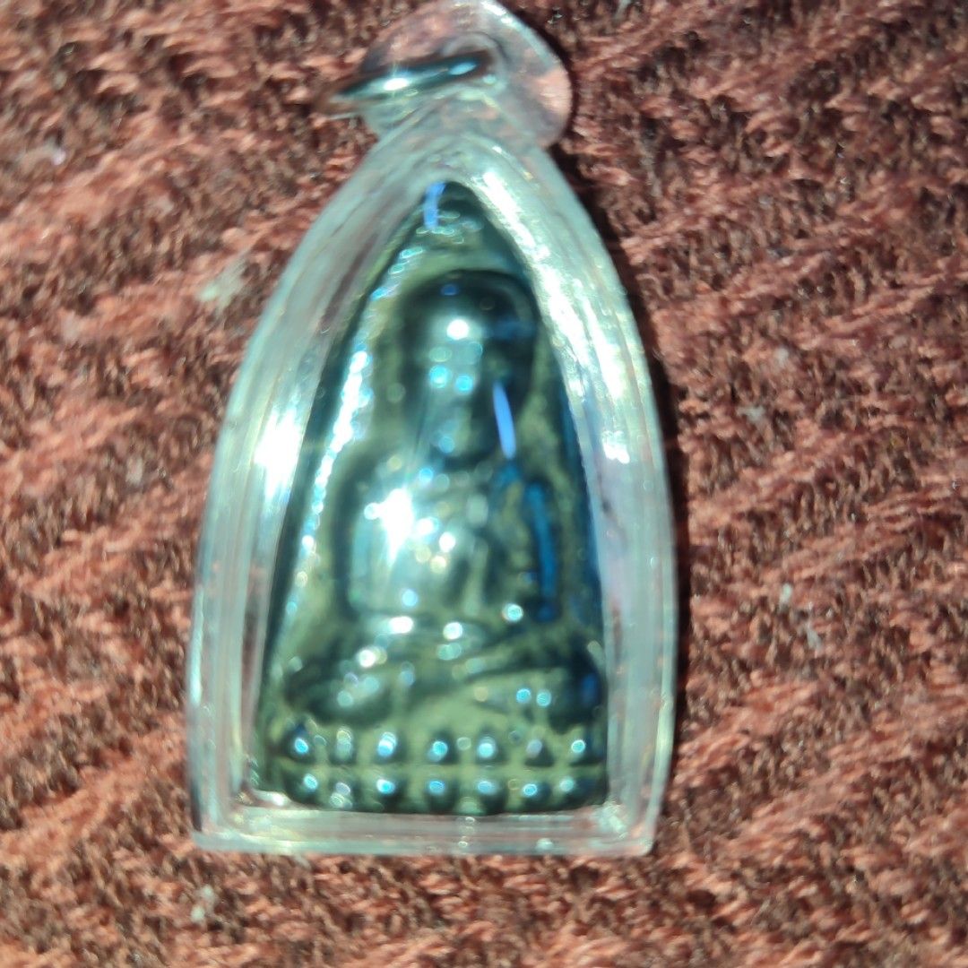 Thai Sacred Amulet/LP Thuad Black Blue Leklai Mekapat/Very Rare ...