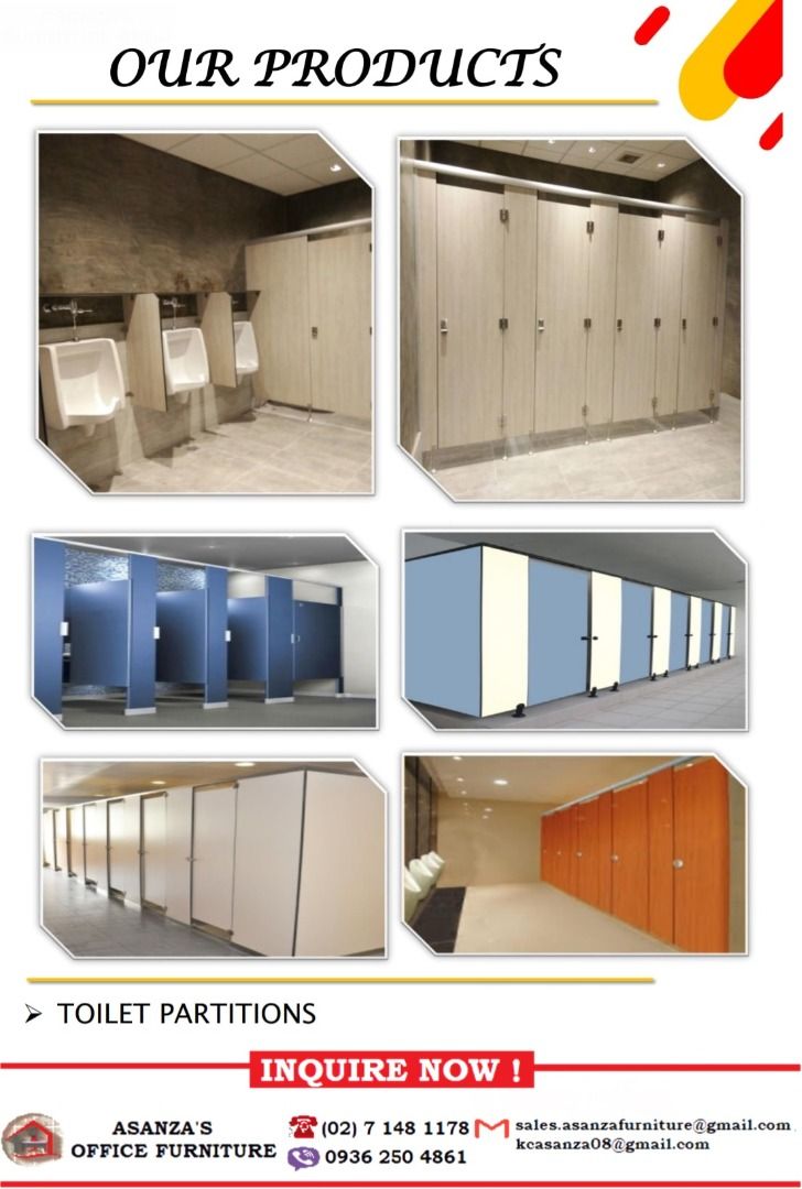 Toilet Cubicle/Partitions/Walls/Divider | Factory Price, Furniture & Home Living, Furniture ...