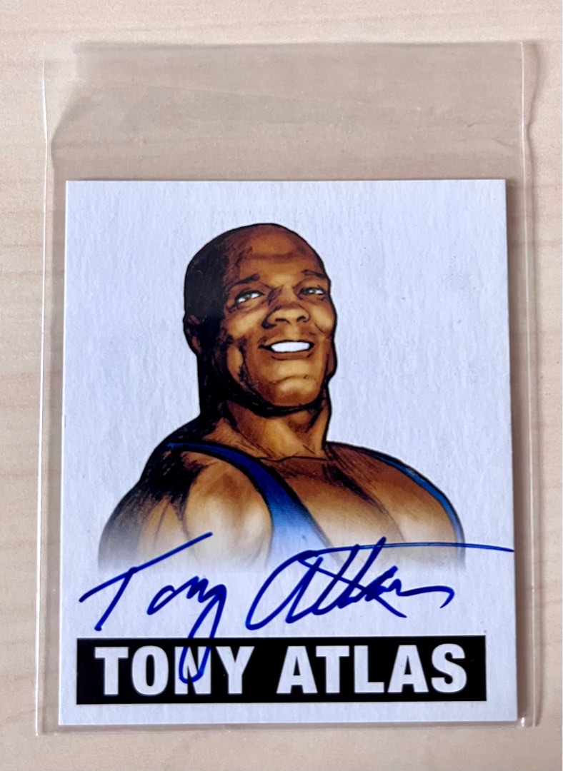 TONY ATLAS 2012 LEAF ORIGINALS WRESTLING ALTERNATE ART AUTOGRAPH AUTO ...