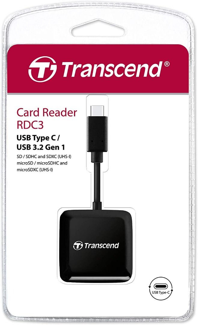 Transcend RDC3 USB 3.2 Gen 1 USB Type C Multifunctional SDHC SDXC micro ...