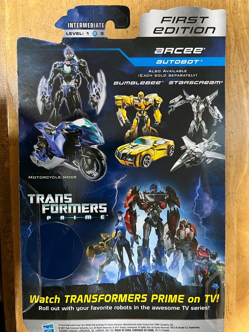Transformers Prime First Edition Arcee, 興趣及遊戲, 玩具 & 遊戲類 - Carousell