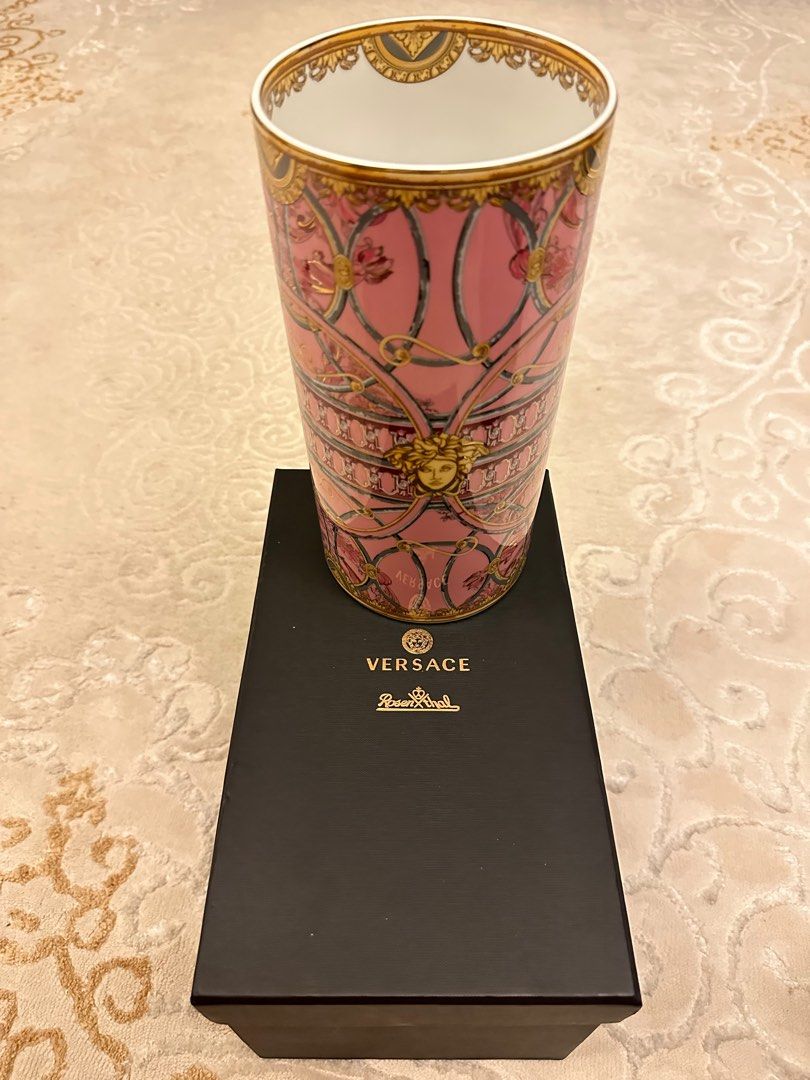 Versace Rosa Vase, Furniture & Home Living, Home Decor, Vases ...