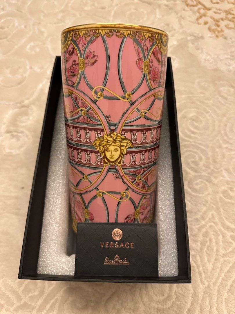 Versace Rosa Vase, Furniture & Home Living, Home Decor, Vases ...